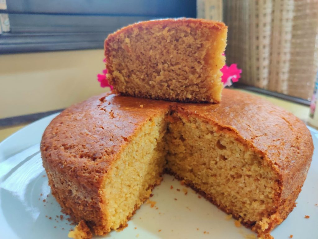 EGGLESS WHOLE WHEAT VANILLA CAKE RECIPE – Deepali Ohri